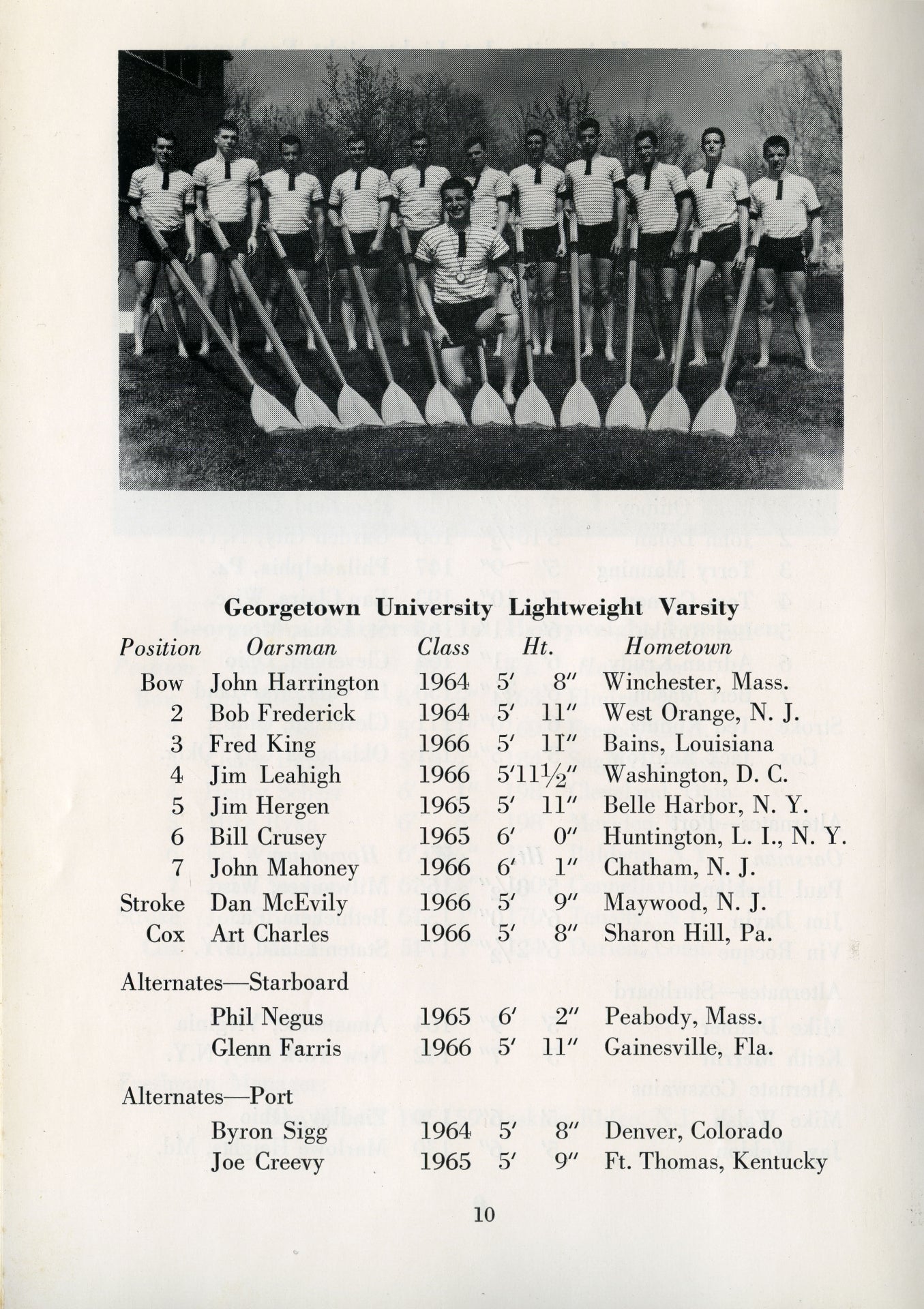 Crew at Georgetown: A Selection of Materials from the University Archives | Georgetown ...